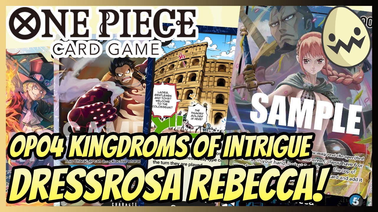One Piece Card Game: Dressrosa Rebecca! OP04 Kingdoms of Intrigue ...