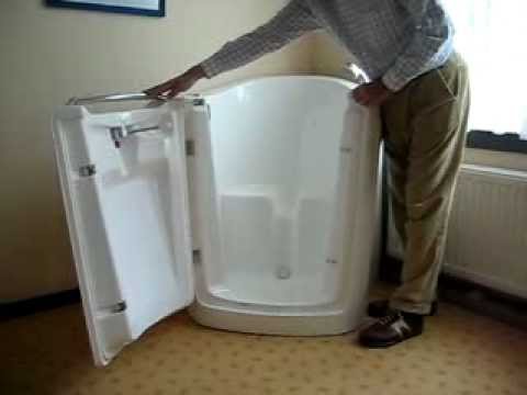 Sitzbadewanne mit Tür - Sitzwanne CINO SW 1 - YouTube