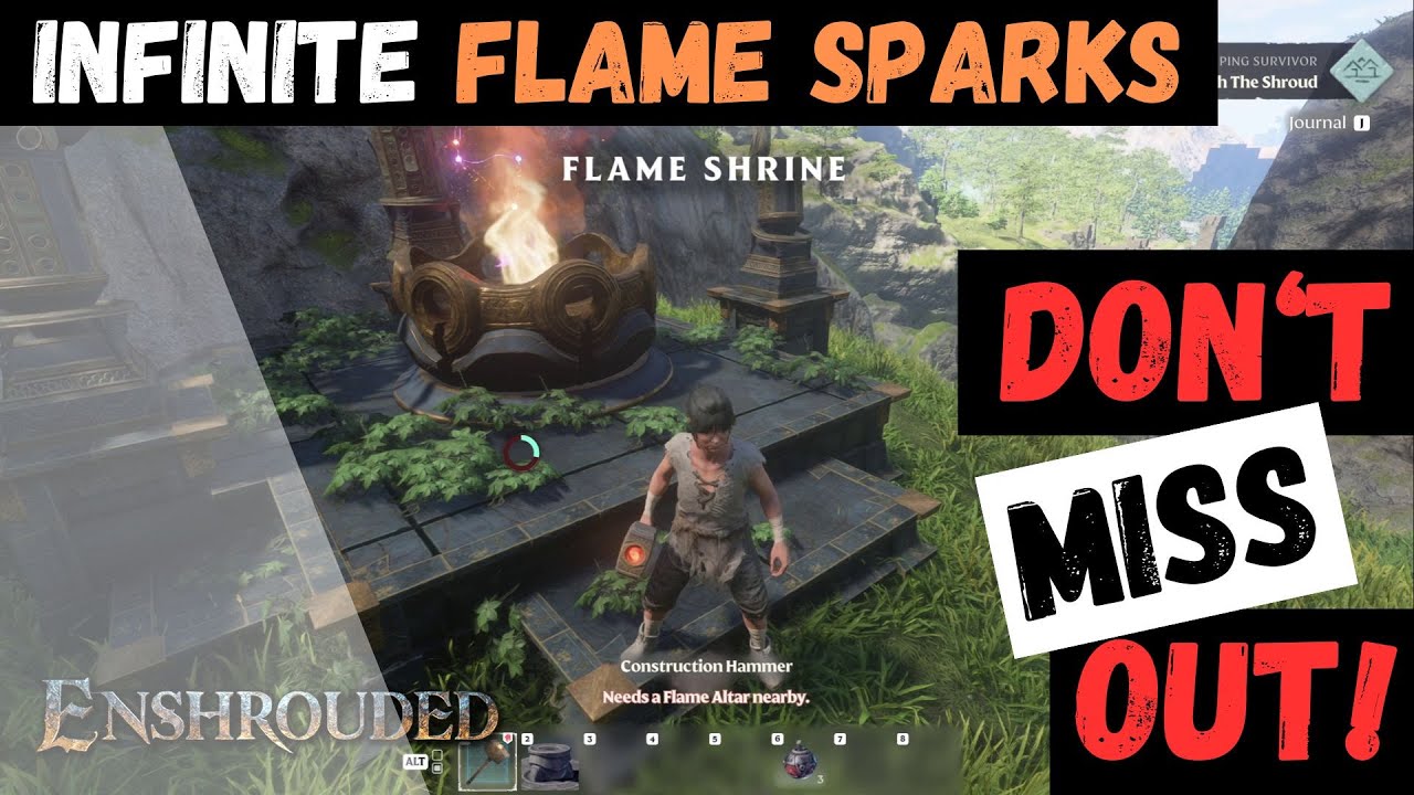 Enshrouded Tips | DO THIS NOW! Infinite Spark farm!! - YouTube