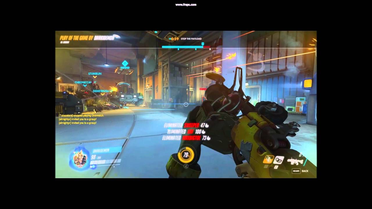 Overwatch Junkrat quad kill - YouTube