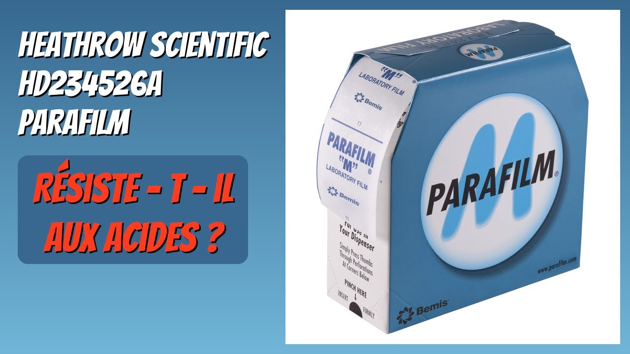 AVIS (2026): Heathrow Scientific HD234526A Parafilm. DÉTAILS - YouTube