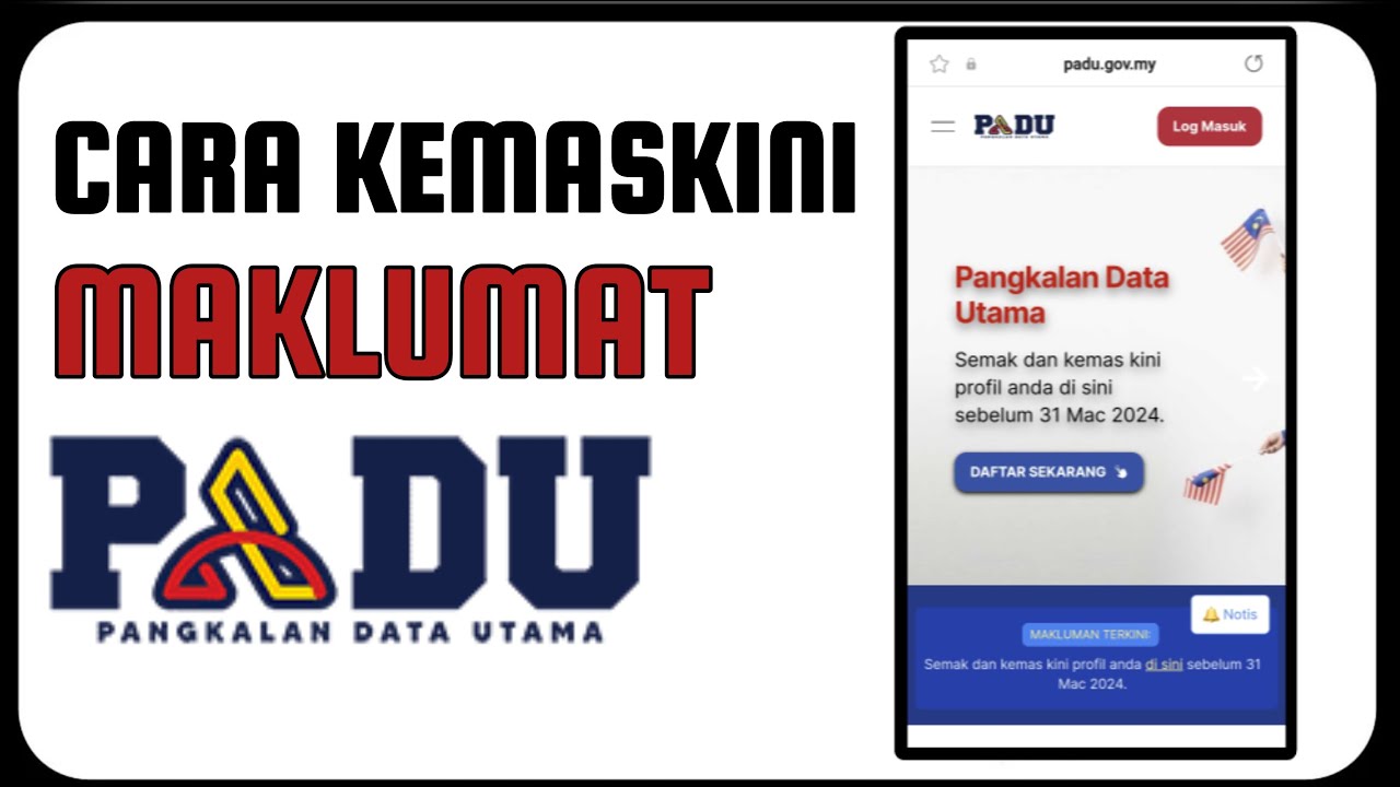 Cara Kemaskini PADU - YouTube