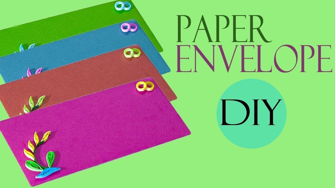 How To Make DIY Paper Quilling Envelope - Handmade Envelope + More ...