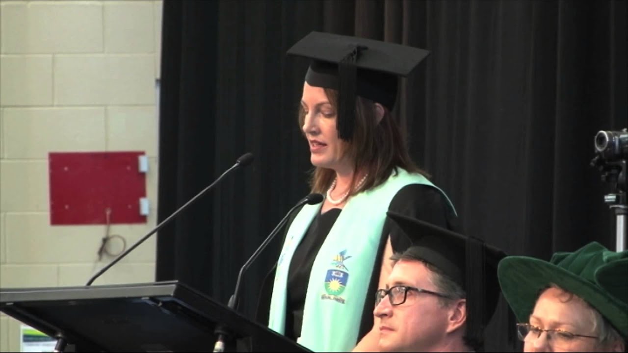 Student response at Graduation - YouTube