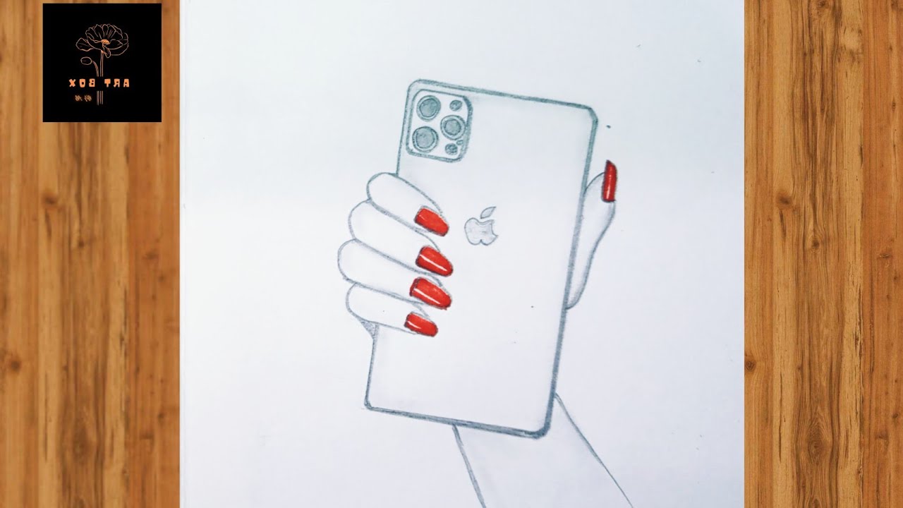 How to draw a hand holding a phone ||Easy drawing||art tutorial|| # ...