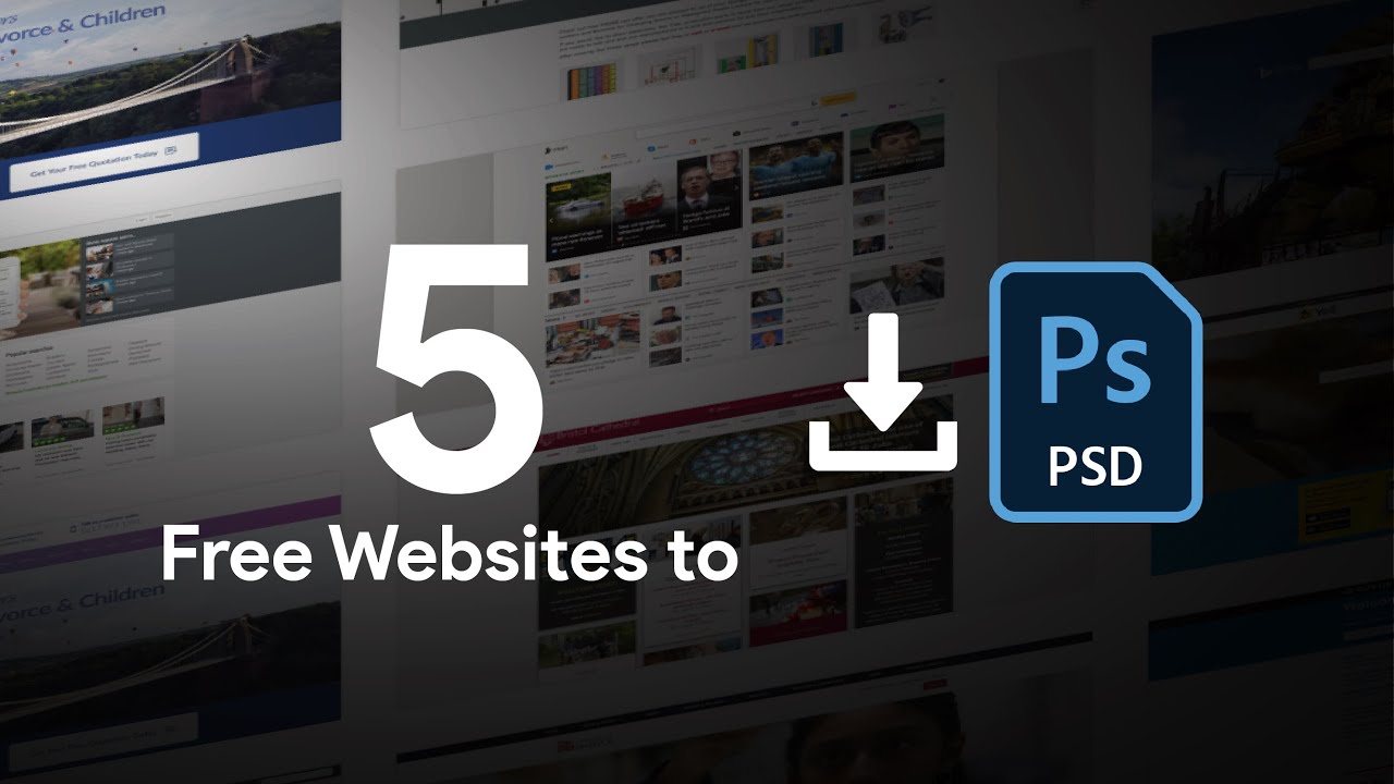 How to Download Free PSD Files for Free | 5 Free Websites - YouTube