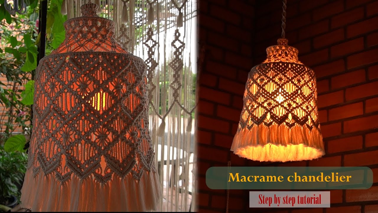 How to Make a Stunning Macrame Lantern| Boho Chandelier: Step-by-Step Tutorial| Creative Craft ...