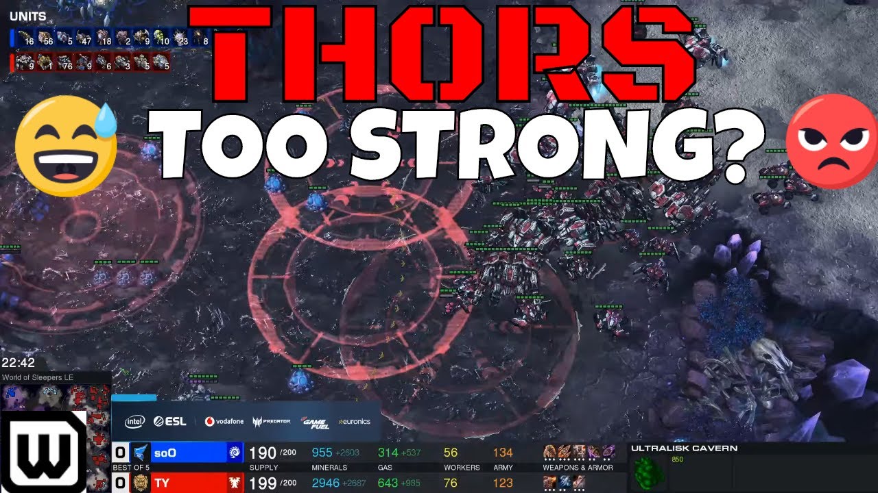 Starcraft 2: New Patch Thors OVERPOWERED? (TY vs soO) - YouTube