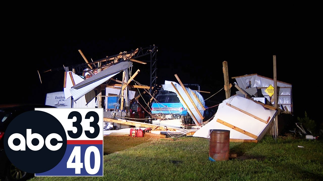 RAW Video: Storm damage in Chilton County, Alabama - YouTube