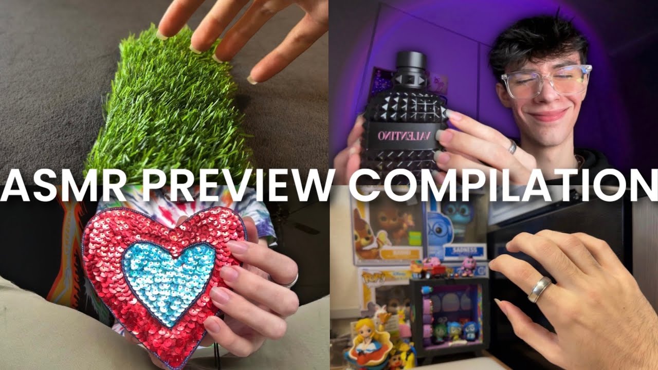ASMR Preview Compilation (Tapping & Scratching) 💜 - lofi - YouTube