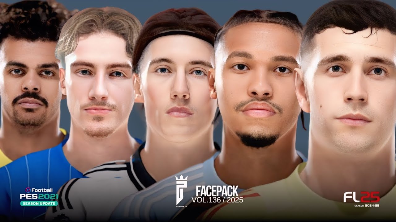 Facepack Update Pes 2021 & FL25 Vol.136 (SIDER) PC - YouTube