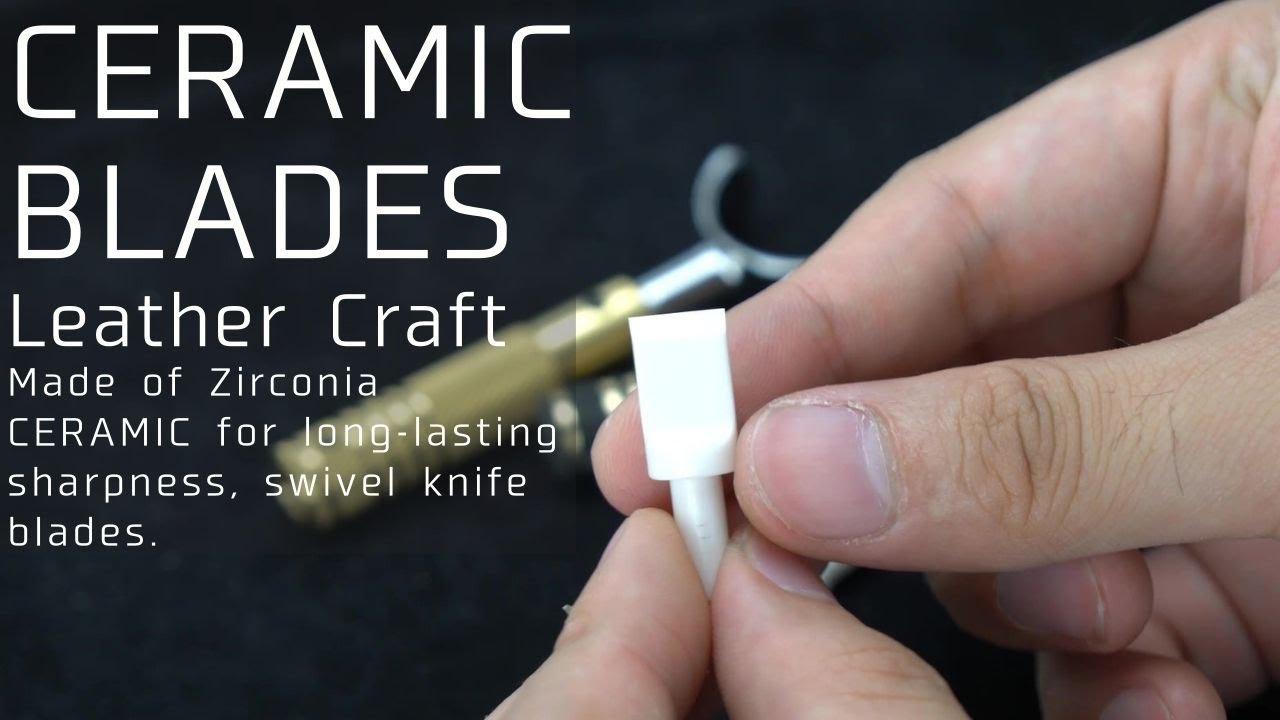 CERAMIC BLADES FOR SWIVEL KNIFE【LEATHER CRAFT】Made of Zirconia CERAMIC ...