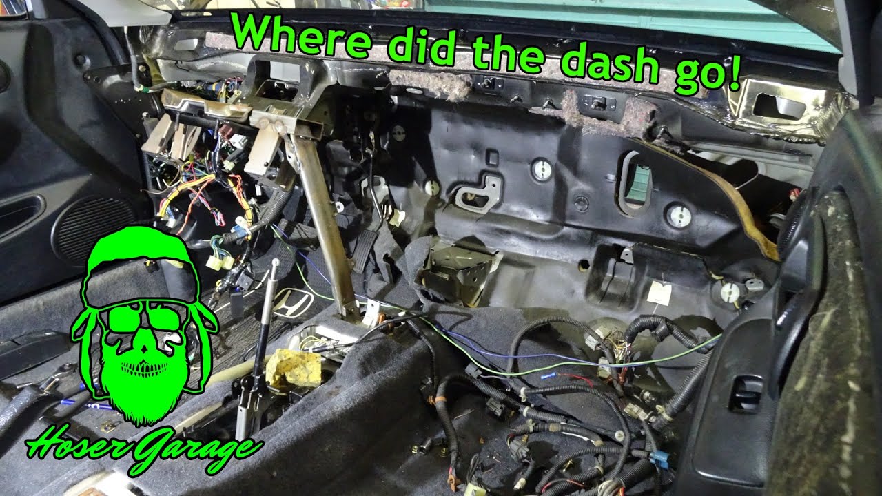 Integra Dash Removal - K Swap Integra Ep. 03 - YouTube