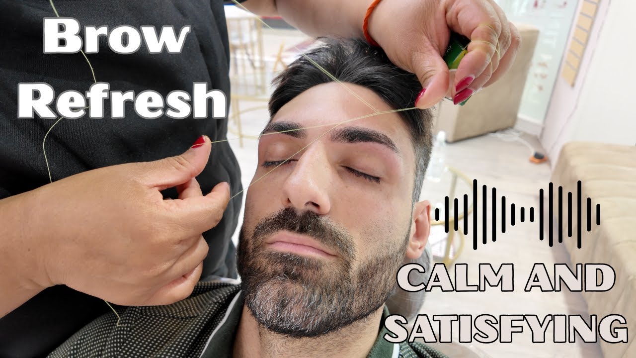 Calm and Satisfying Brow Refresh | Salon Clean Up - YouTube