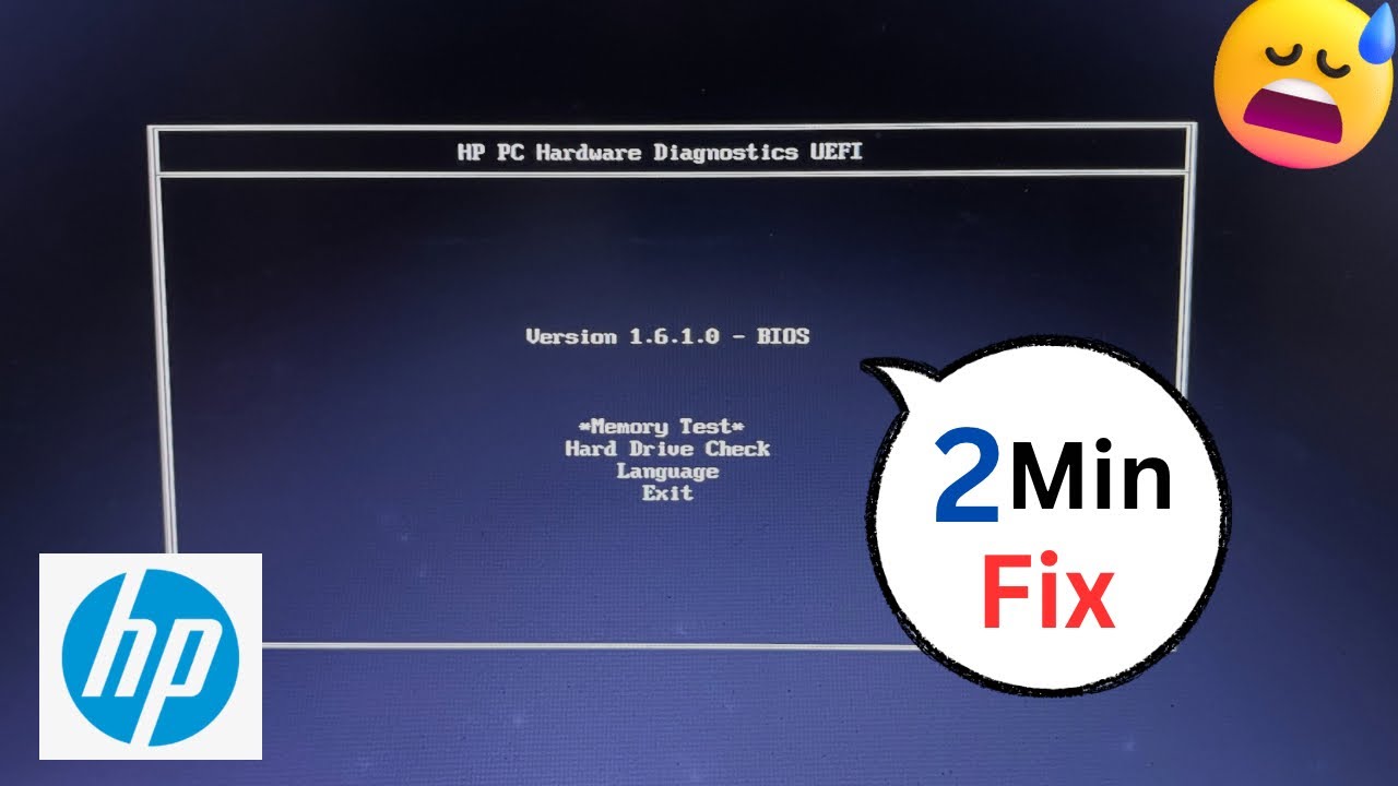 HP PC Hardware Diagnostics UEFI Problem Solution - YouTube