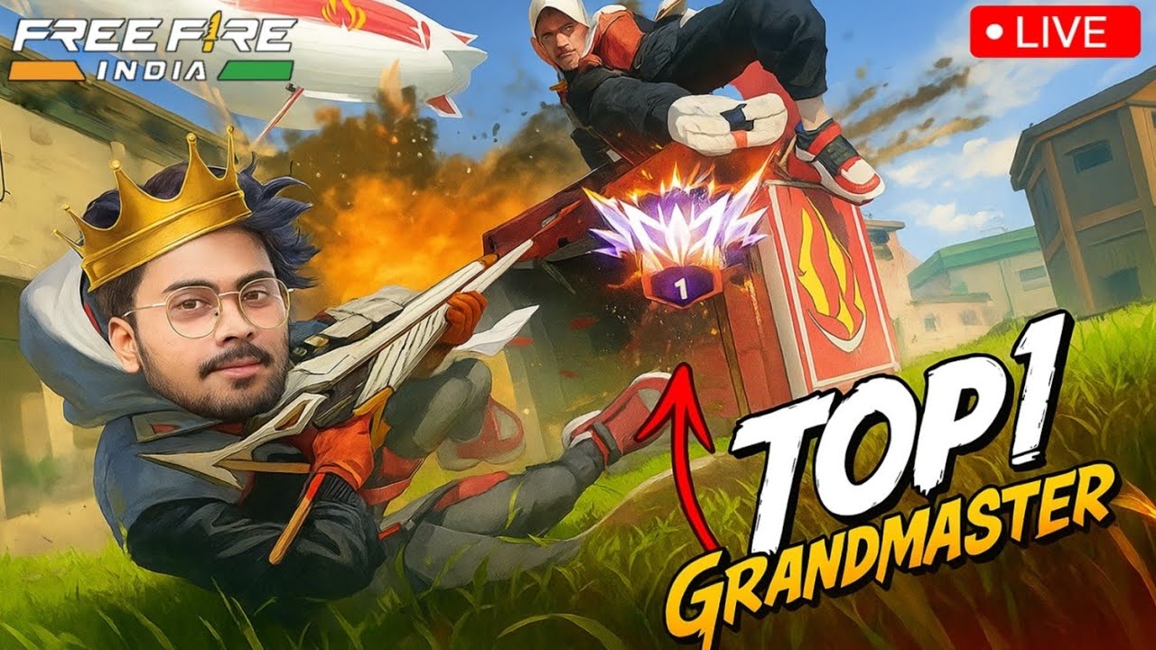 Top 1 Grandmaster V Badge Lobby🗿😤Serious Grandmaster Pushing😡-Garena ...