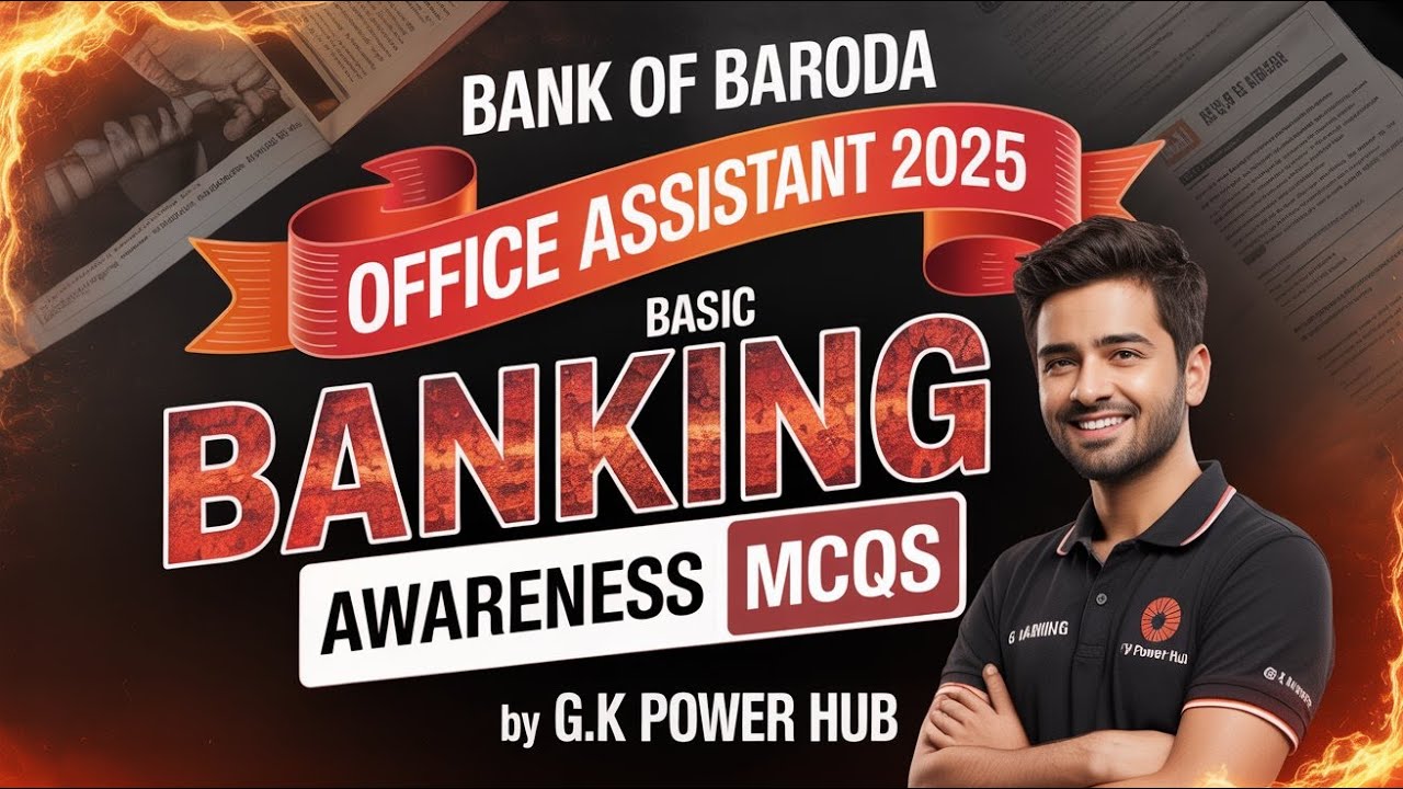 BOB Office Assistant General / Banking Awareness Top 100 MCQs | BOB ...