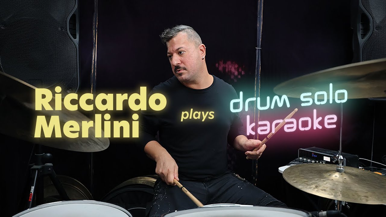 DRUM SOLO KARAOKE, Ep. 2 - Riccardo Merlini - World's Fastest Drummer ...