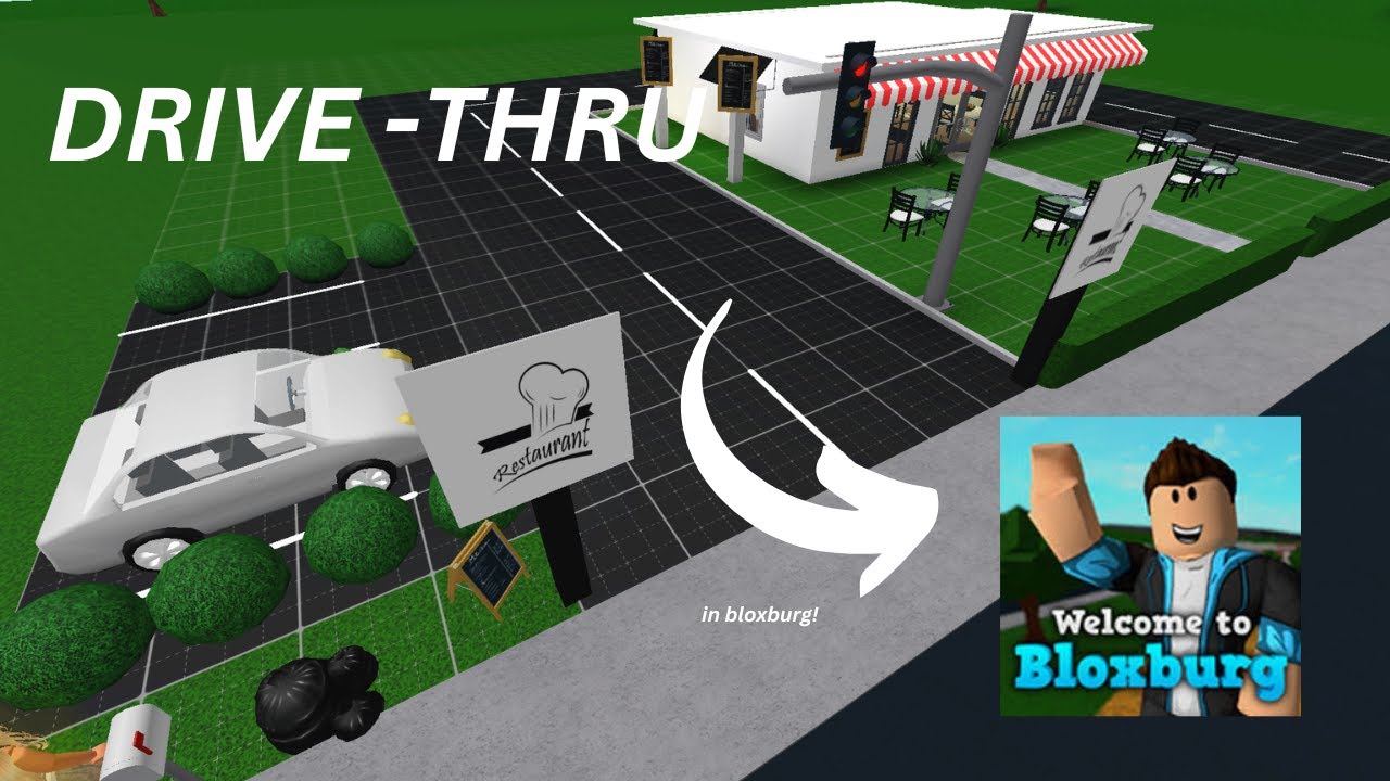 I BUILT A DRIVE THRU IN BLOXBURG | in roblox.. - YouTube