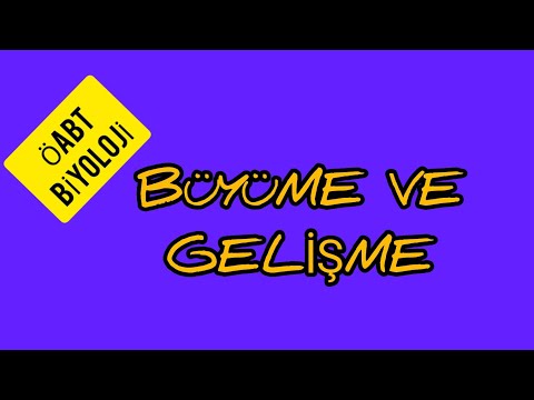 66. BÜYÜME VE GELİŞME - ÖABT BİYOLOJİ