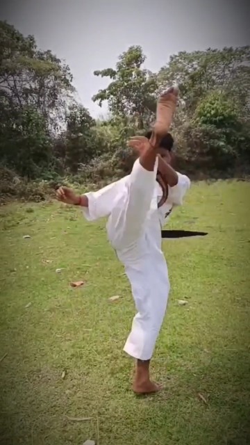 karate kick skills front side kick and Back side Kick/#shortvideo ) # ...