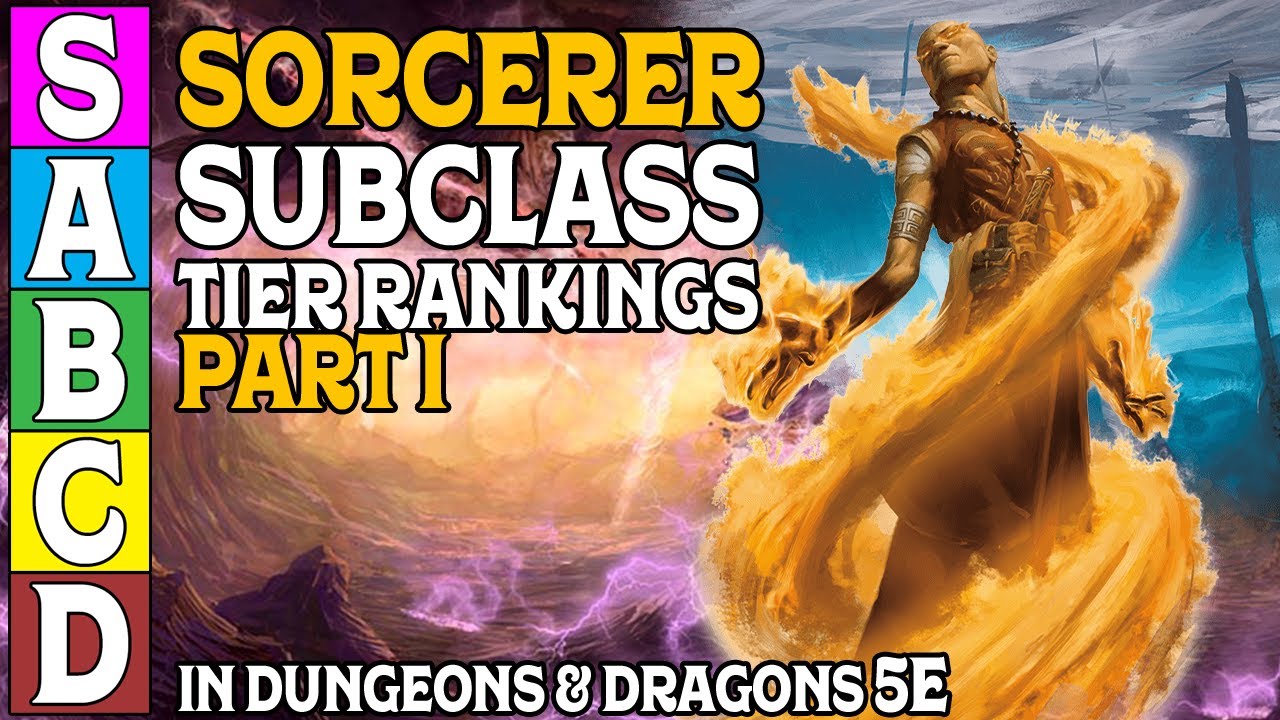Sorcerer Subclass Tier Ranking in D&D 5e (Part 1) - YouTube