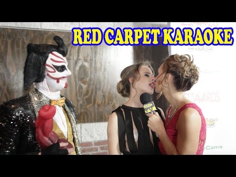 AVN Awards Red Carpet Karaoke with Sgt. Kabukiman NYPD and Tanya Tate!