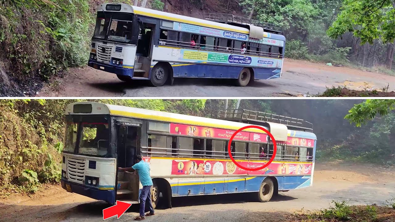 BRAKE Failure | Dare APSRTC Bus Driver Saves Passengers From Dangerous ...