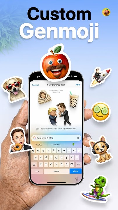 😜 Custom Emoji in iPhone |😈 How to Create Genmoji | iOS 26 Update - YouTube