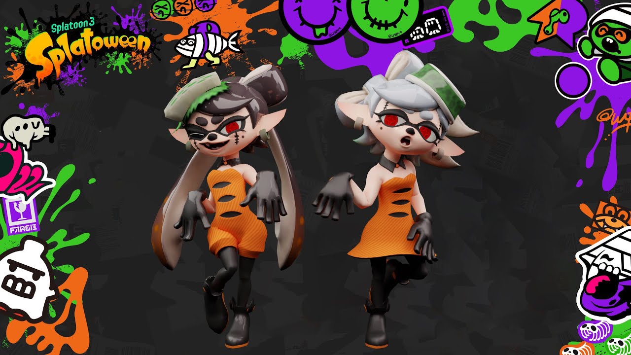 Callie and Marie Splatoween Render Timelapse - YouTube