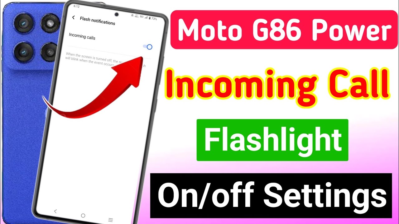 moto g86 power 5g incoming call flash light | moto g86 power 5g ...