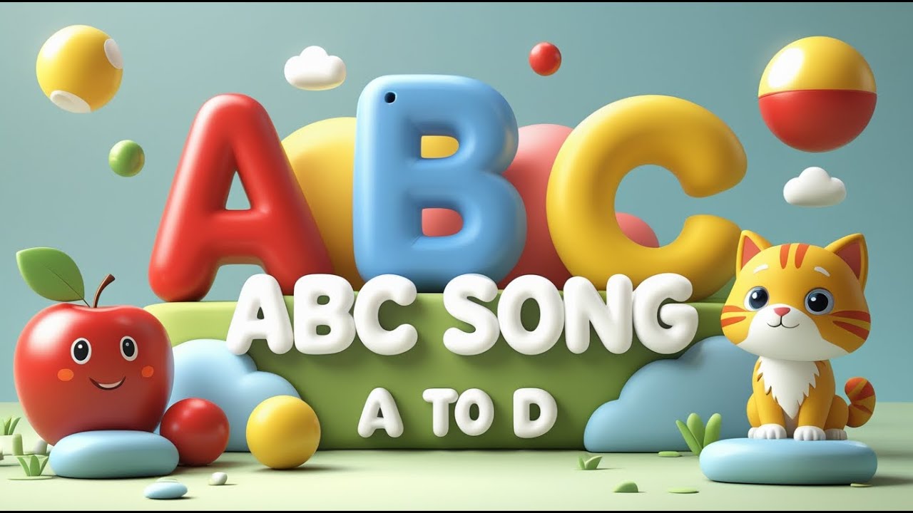 👉 ABC Song for Babies | A to D | Fun Learning Cartoon | with ...