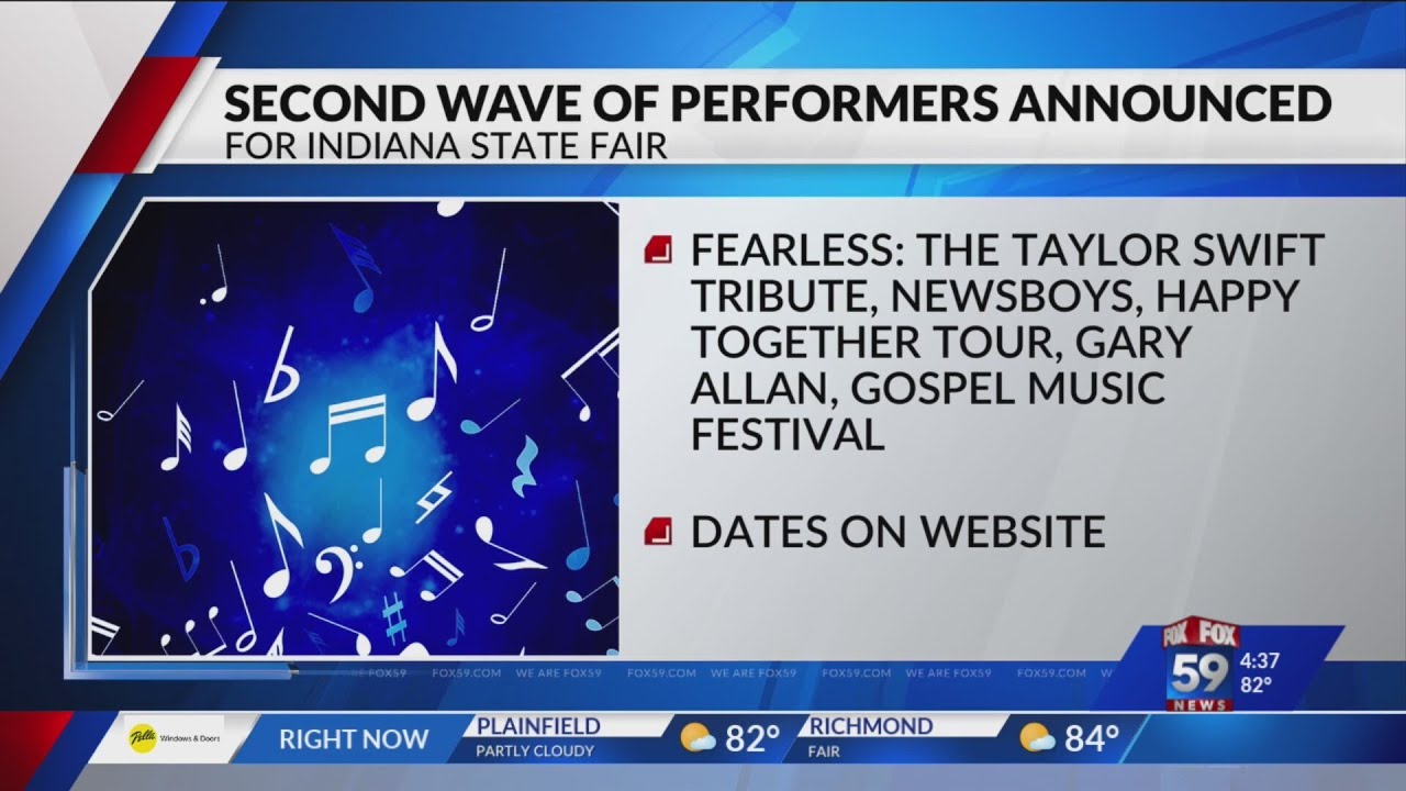 Next wave of free concerts announced for Indiana State Fair - YouTube