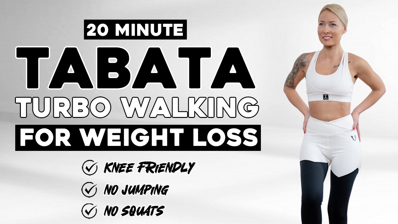20 Min Tabata Walking Workout Steady State Cardio For Weight Loss Knee