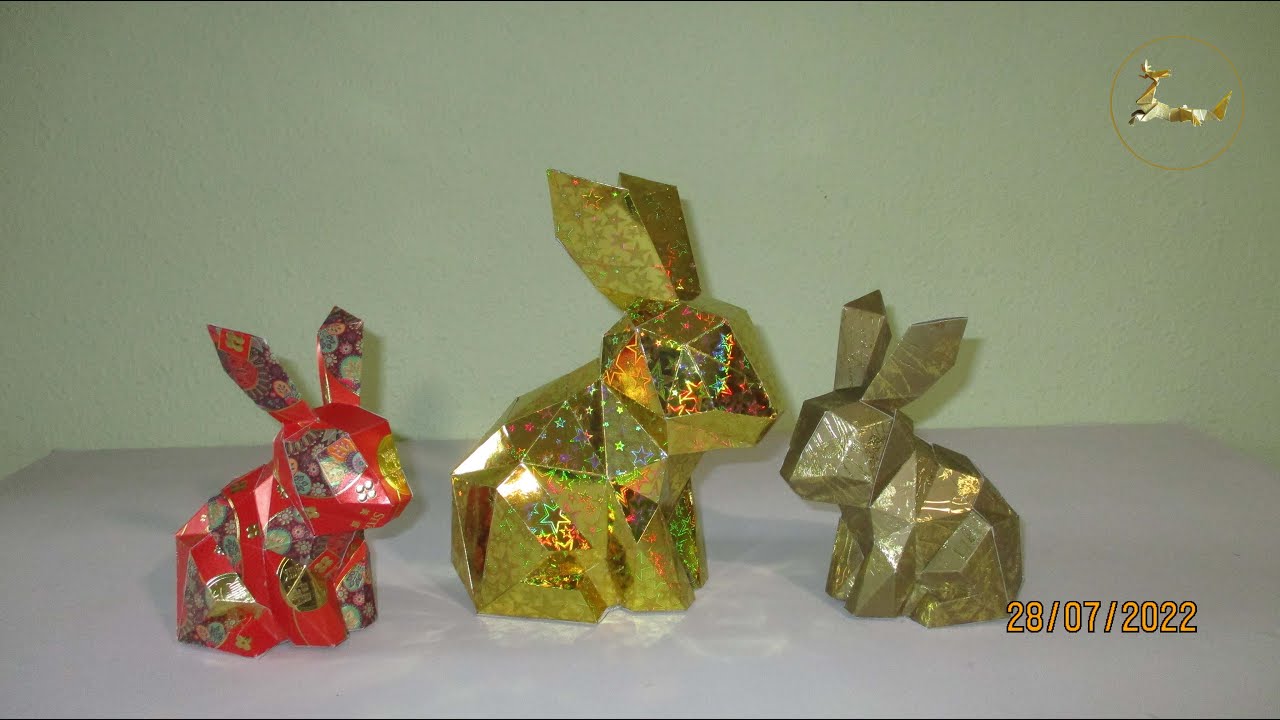 3D Paper Rabbit YouTube 3D Paper Rabbit YouTube