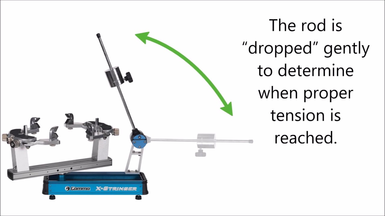 What is a dropweight tennis stringing machine? - YouTube