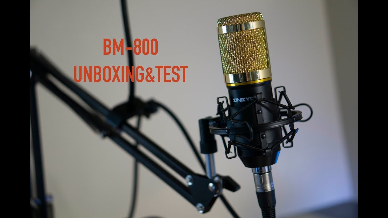 BM-800 Condenser Microphone | Unboxing & Test - YouTube