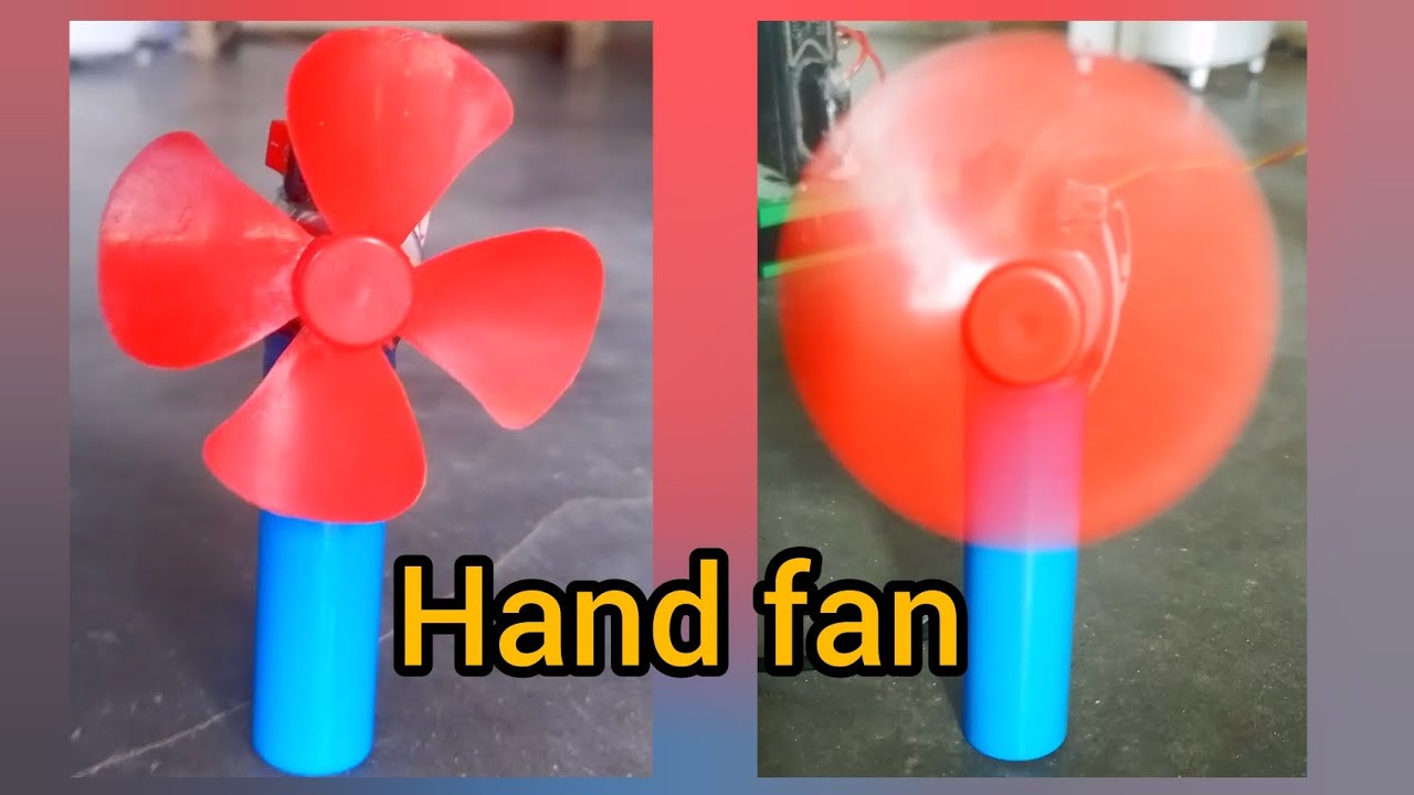How to make amazing hand fan || with Lithium–ion battery || unique ...