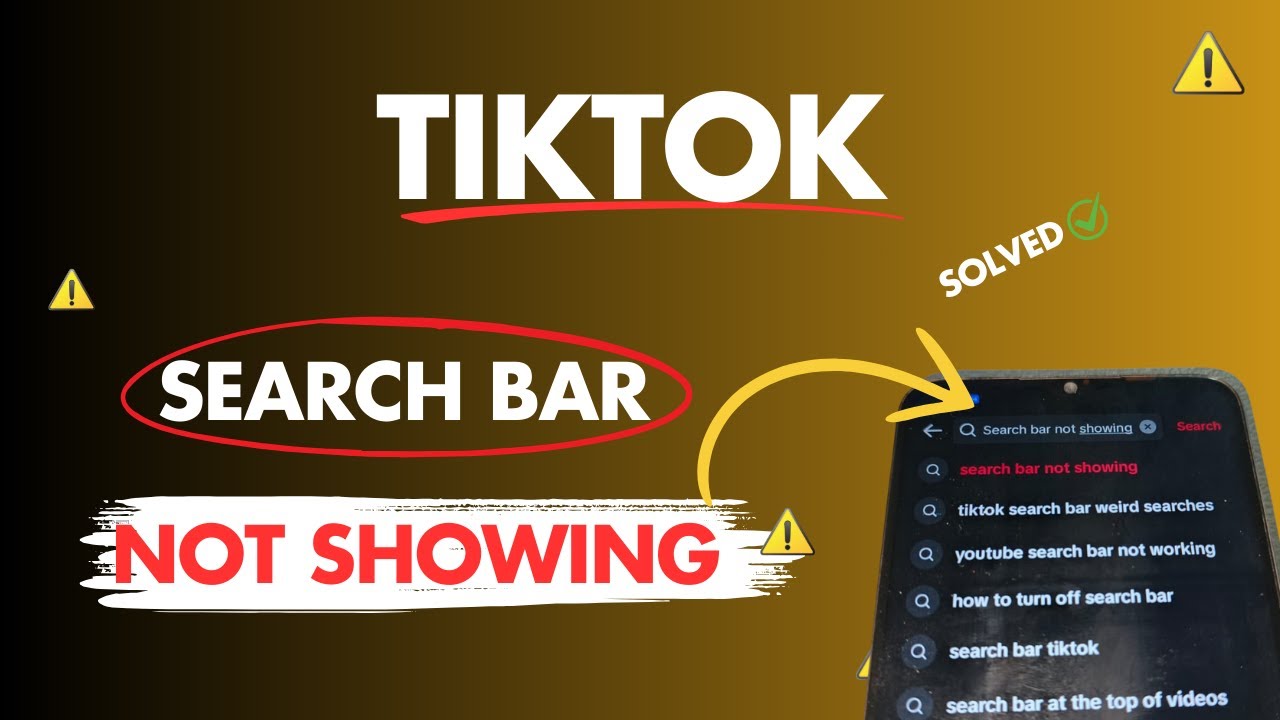 How to Fix TikTok Search Bar is Not Showing on Android | TikTok Search ...