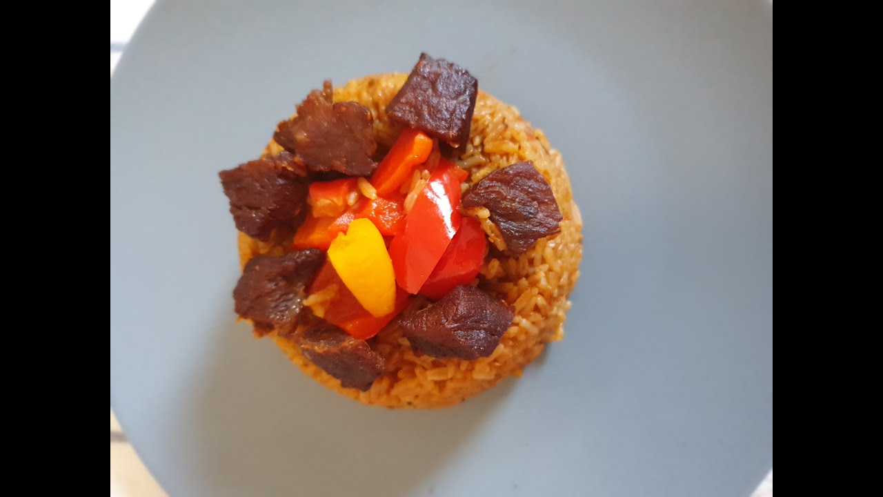 how to make Best Beef Jollof rice #ghanajollof #nigerianjollof - YouTube