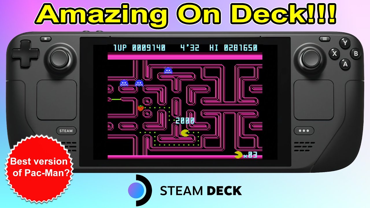 Pac-Man CE (NES) Demake Is Amazing On Steam Deck | NAMCO MUSEUM ...