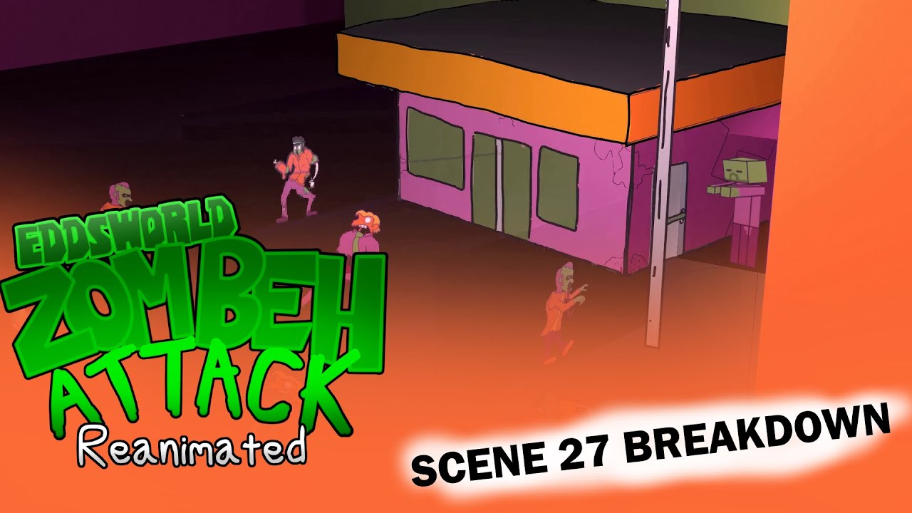 Eddsworld Zombeh Attack Reanimated: Shot breakdown (Scene 27) - YouTube