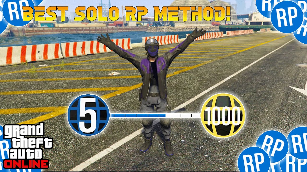 *SOLO* FASTEST WAY TO LEVEL UP IN GTA 5 ONLINE (LEVEL FROM 1-100) RP ...