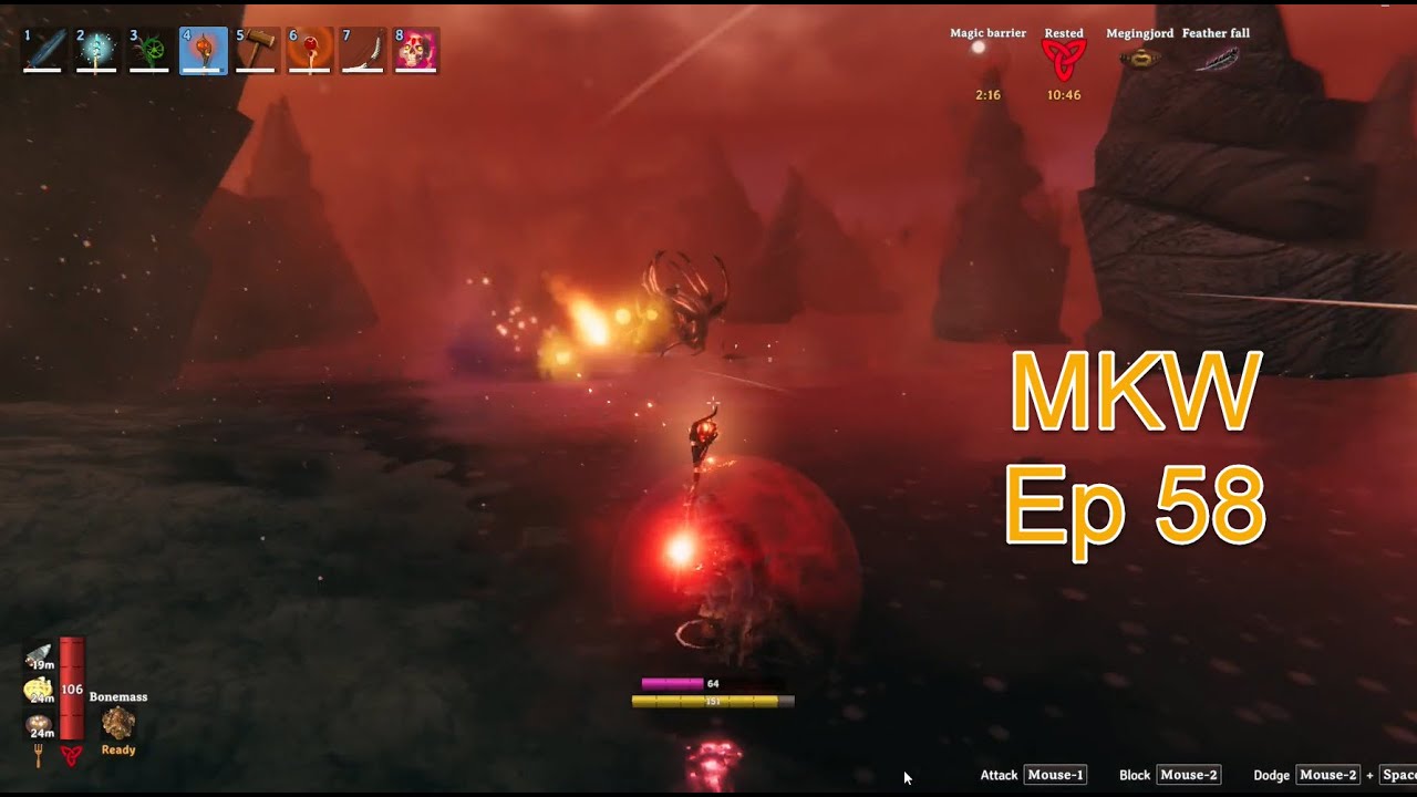 Valheim Hardmode Ep 58 - Portal Panic and Finally a Bonemaw - YouTube