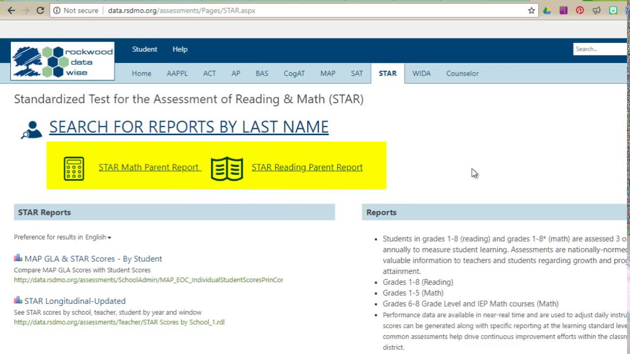 Star Parent Report - Teacher Instructions - YouTube