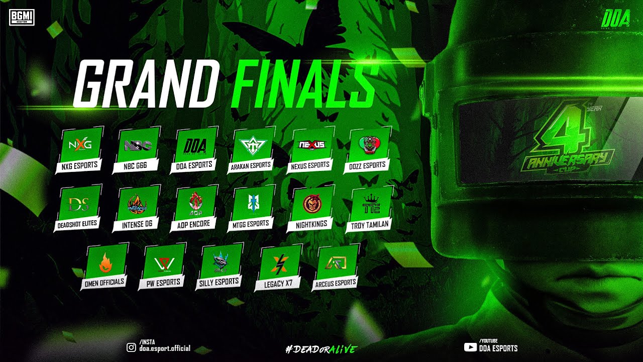 GRAND FINALS | DoA 4th Anniversary Cup | Prizepool 15,000 INR ...