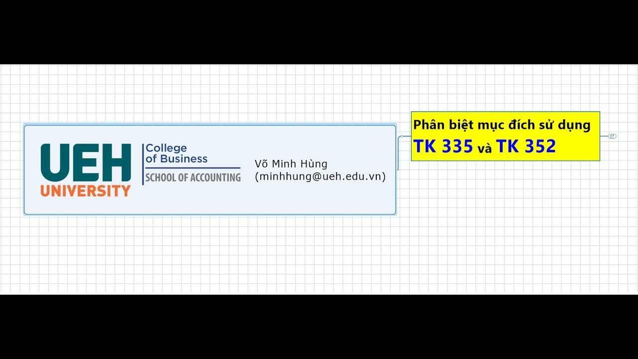 Phân biệt mục đích sử dụng của TK 335 và TK 352 - YouTube