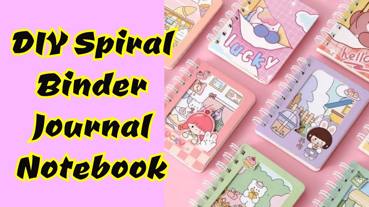 Journal ചെയ്യാൻ spiral notebook വീട്ടിൽ ഉണ്ടാക്കാം 😱Handmade Spiral ...
