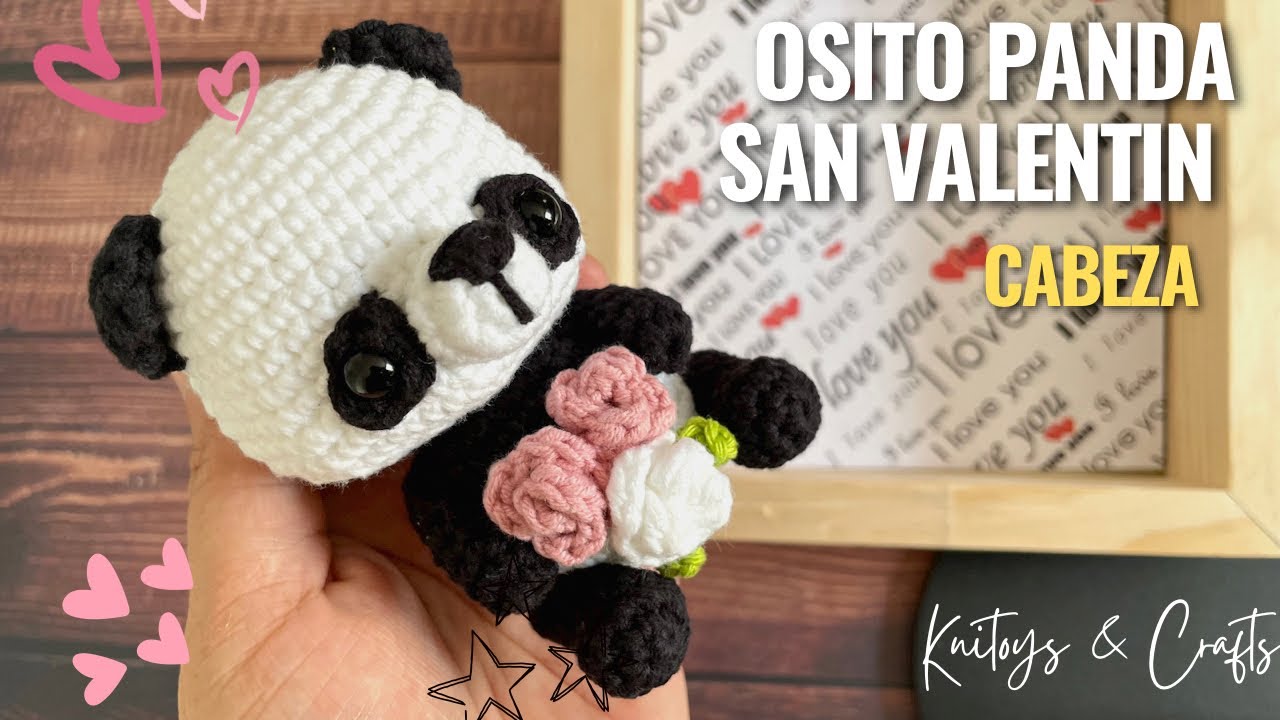 ️El amigurumi mas bonito de San Valentín - Oso Panda crochet fácil de ...