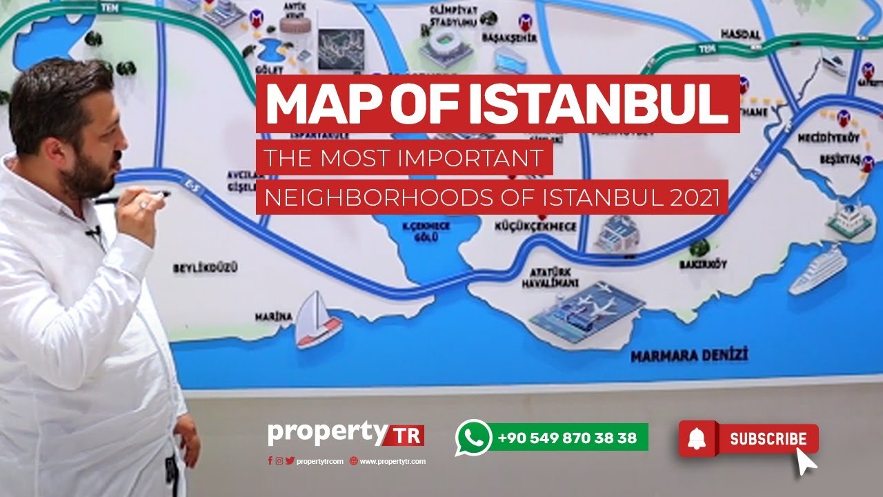 Map of Istanbul | The most important neighborhoods of Istanbul 2021 ...